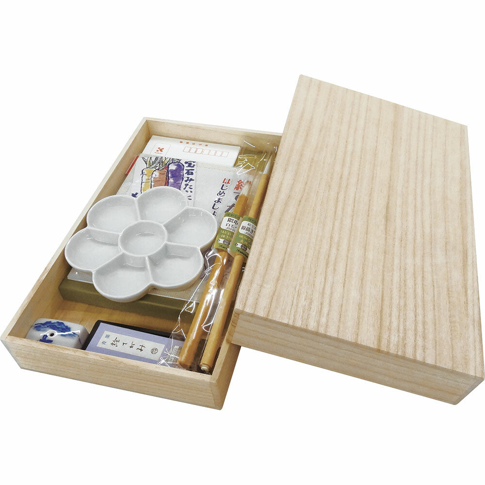 Kuretake Gansai Tambi Paint Set in Paulownia Box | Kuretake (Japan ...