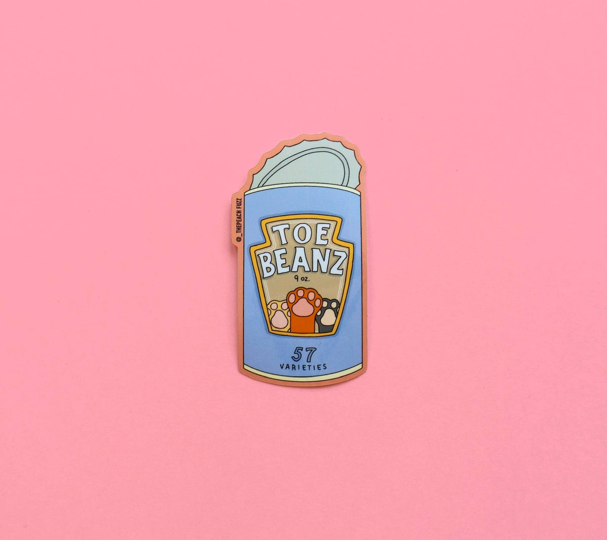 Toe Beans Sticker | The Peach Fuzz (CA) – WE ARE 1976