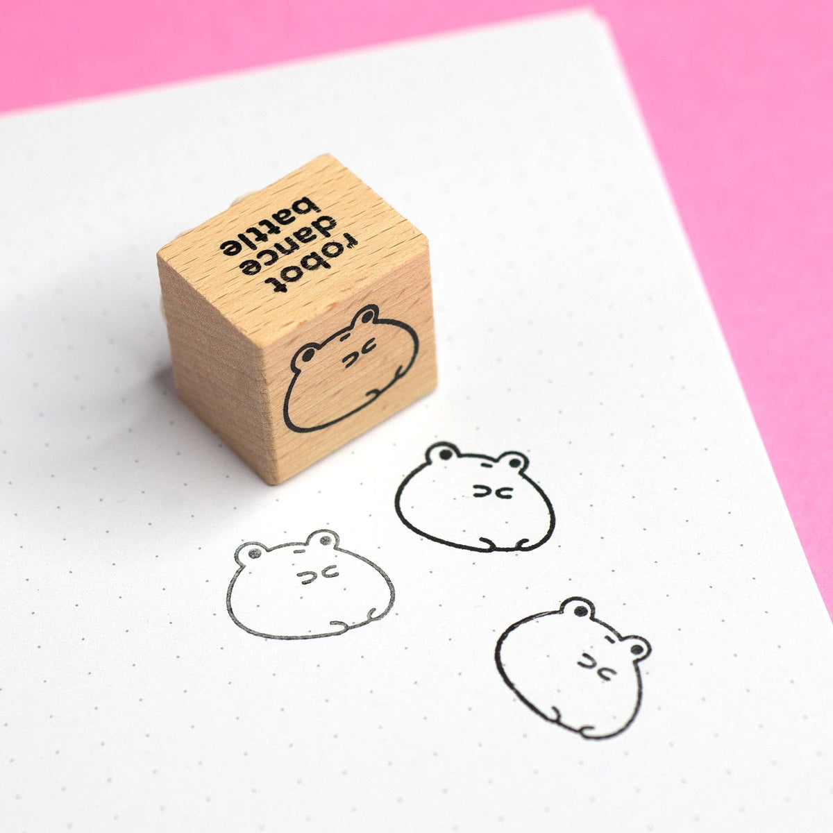 Blob Frog Rubber Stamp | Robot Dance Battle (CA) – WE ARE 1976