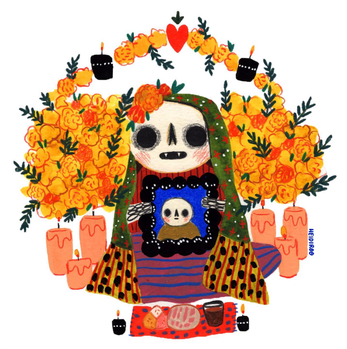 Dia de los Muertos Art Print | Heidi Moreno (CA) – WE ARE 1976